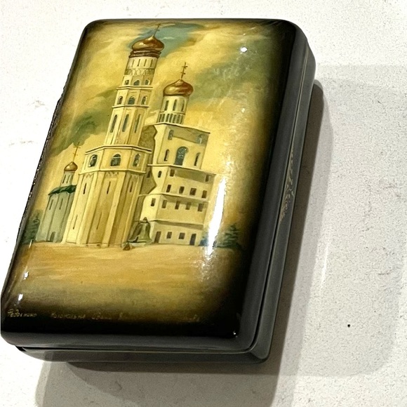 Russian Fedoskino Lacquer Box | Other | Vintage Artist Signed Authentic ...